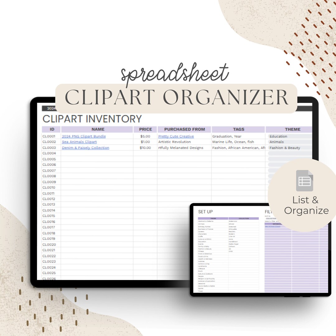 Clipart Inventory Tracker - Easily Track & Organize Your Images, AI Art ...