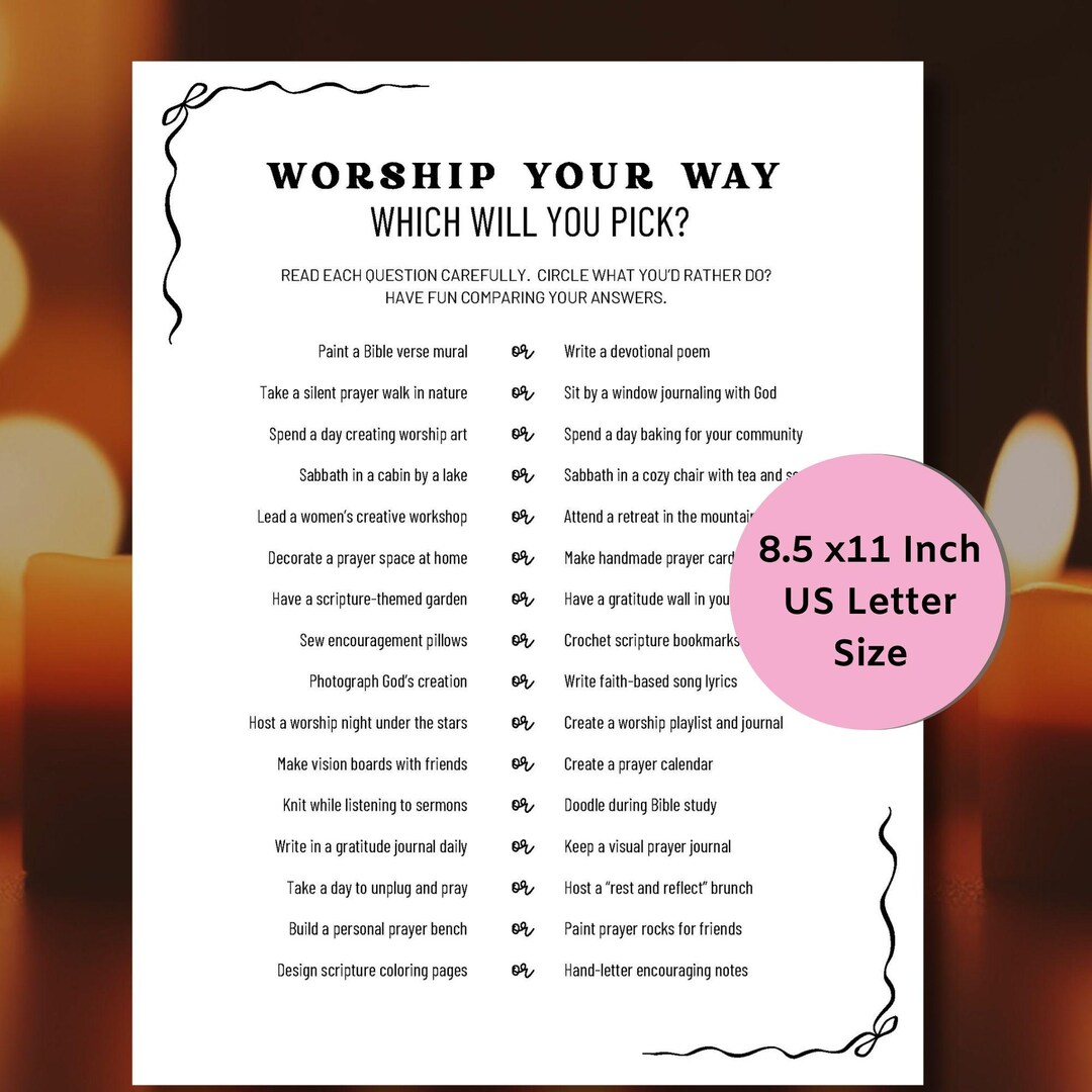 Bible This or That Printable Game | Christian Women's Ministry Game ...