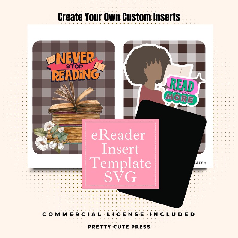 Ereader Case Insert Template SVG for 11th Gen Paperwhite Tablet Device ...