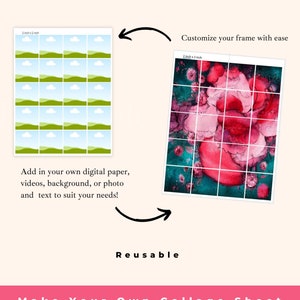2x2 Square Tile Template, Twinchies Canva Frame, Drag and Drop Your ...