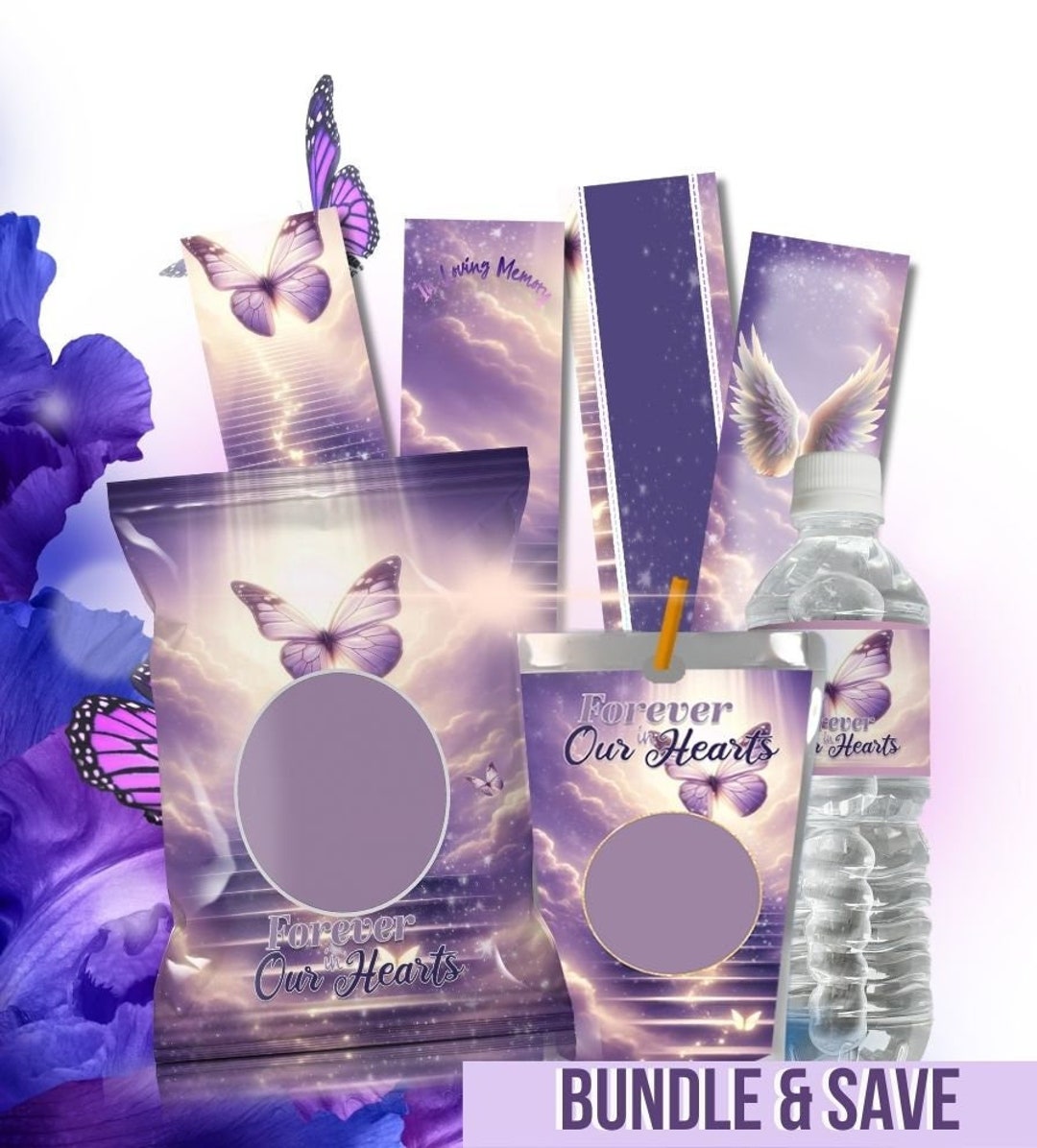 Funeral Memorial Bundle Set for Printable Celebration of Life Sympathy ...