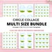 3" Round Circle Template Custom Canva Frame DIY Blank Collage Sheet for ...
