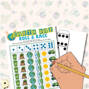 Earth Day Roll and Race Dice Game, Quick Simple Fun Eco-friendly ...