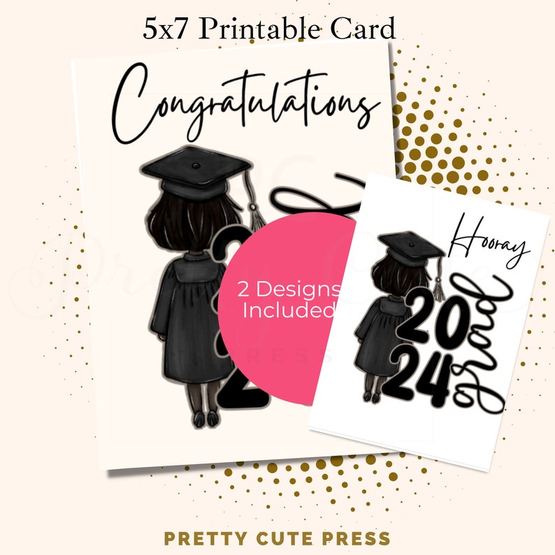 Graduation Card Printable for 2024 High School and College Graduates ...