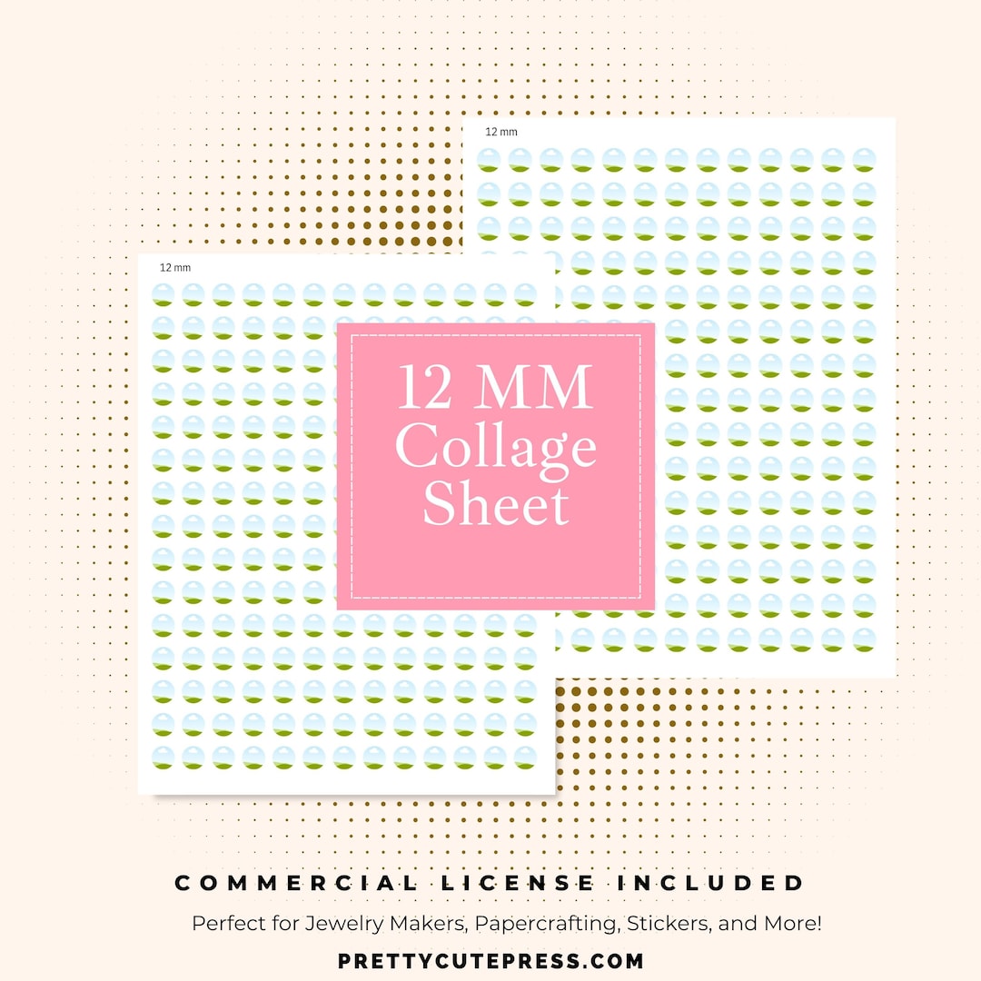 12mm Circle Template Drag & Drop Design Round Canva Frame to Make Your ...