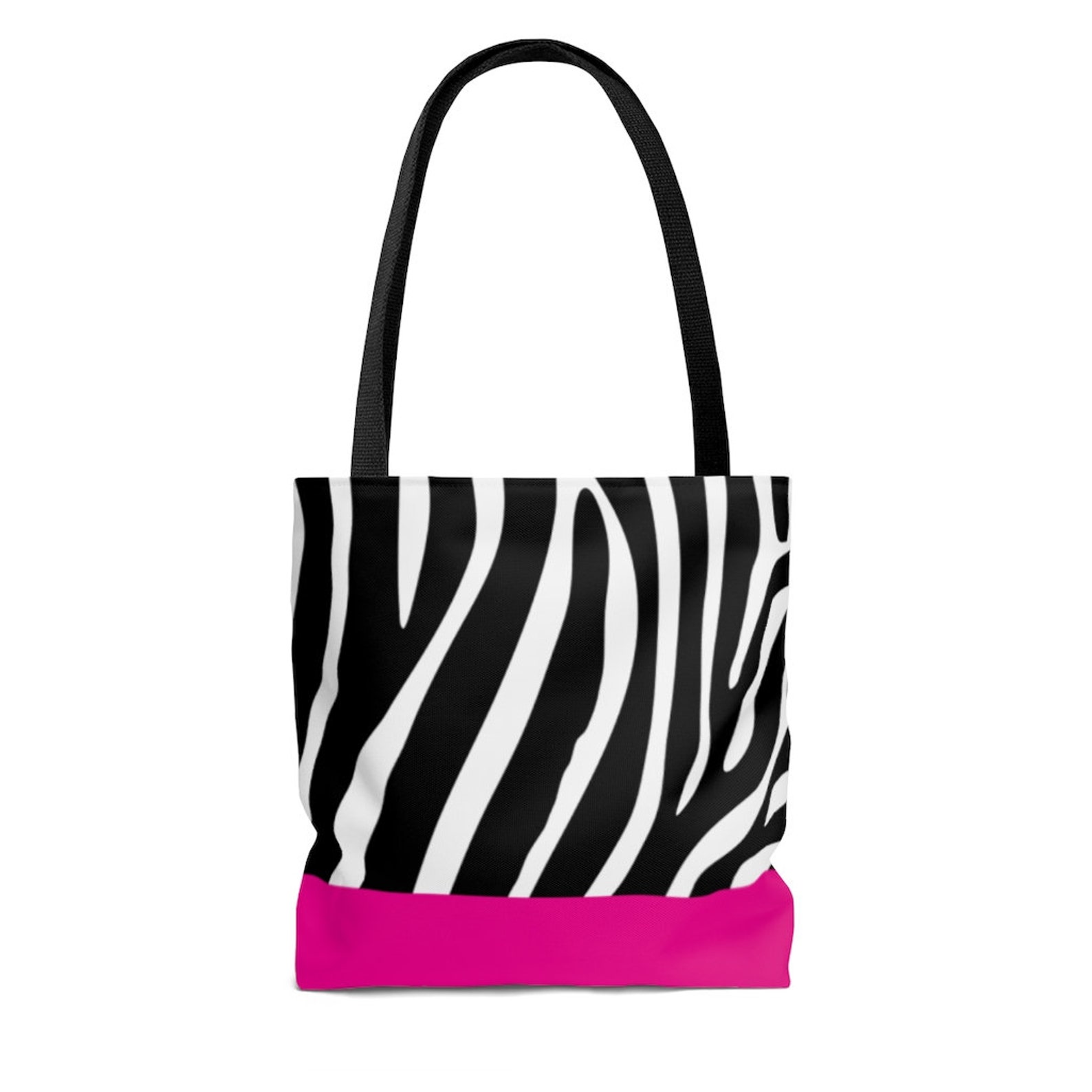Zebra Print Women's Tote Bag Pink Stylish Travel | Etsy