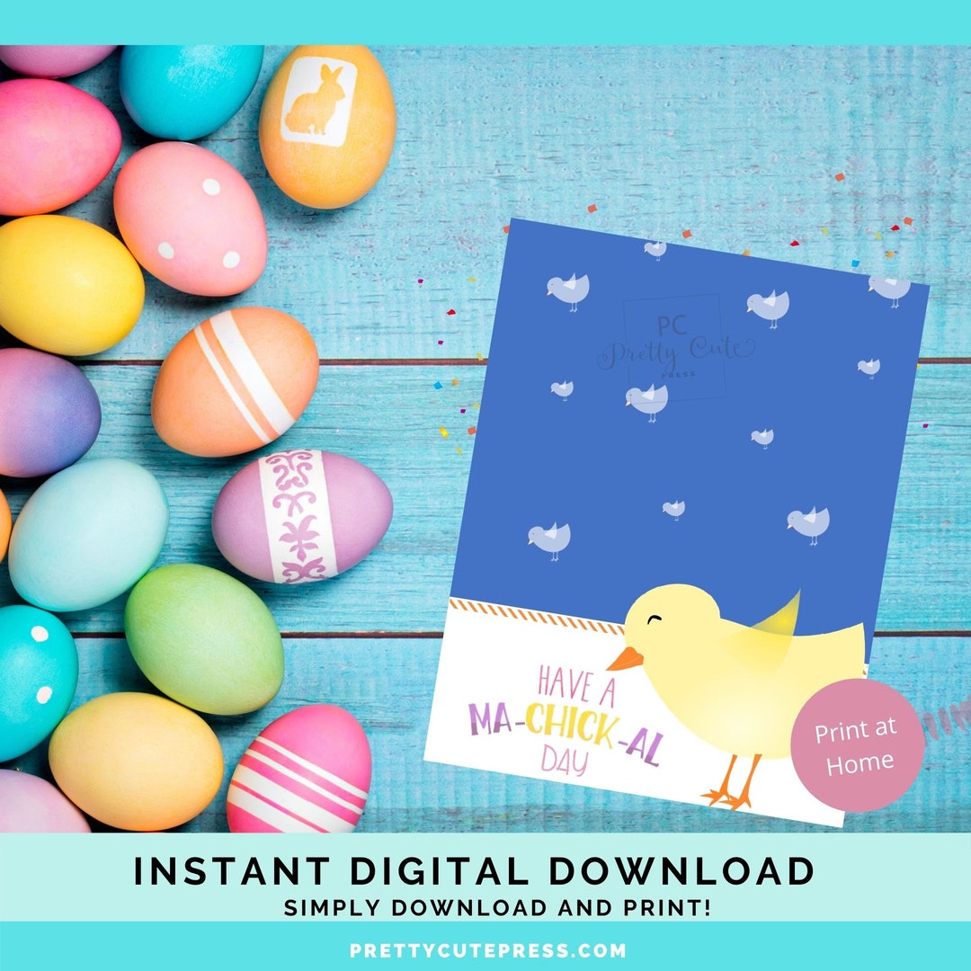 Easter Mini Cookie Card Printable, Cooking Packaging, Bakers Treat Bag ...