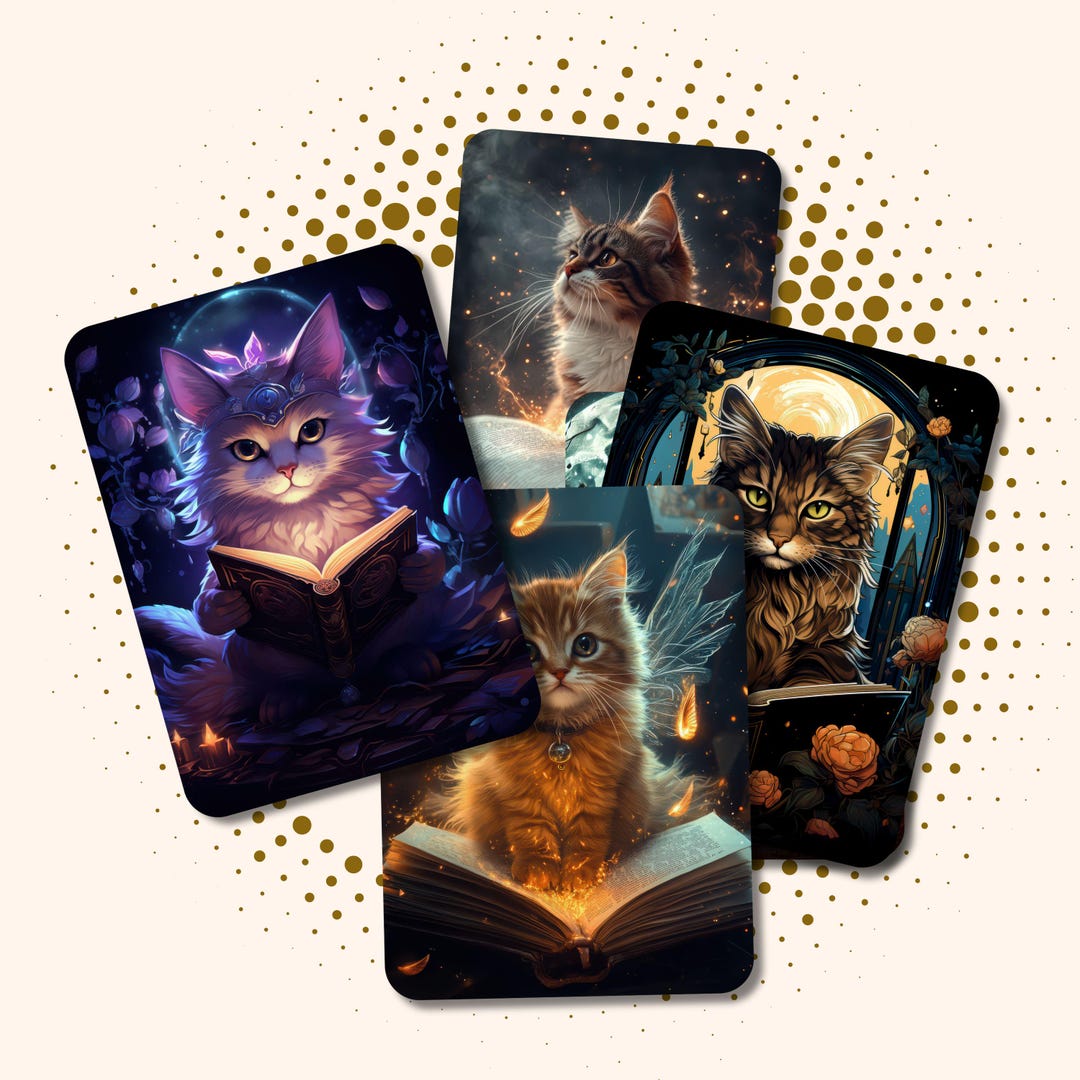 Feline Fantasy Printable Ereader Clear Case Inserts Cardstock for ...