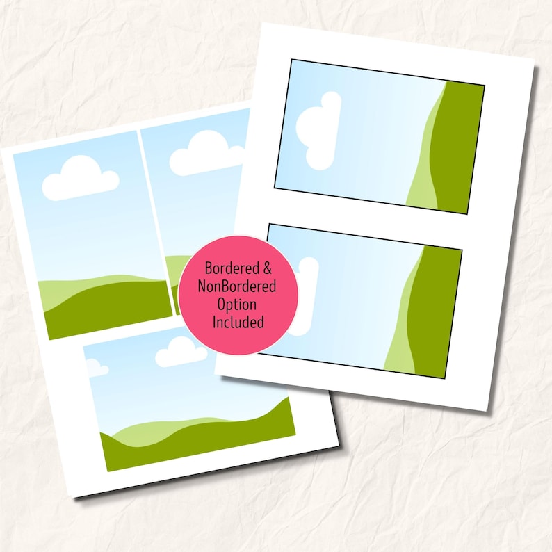 4x6 Rectangle Template, Custom Canva Frame, Blank Drag & Drop Your ...