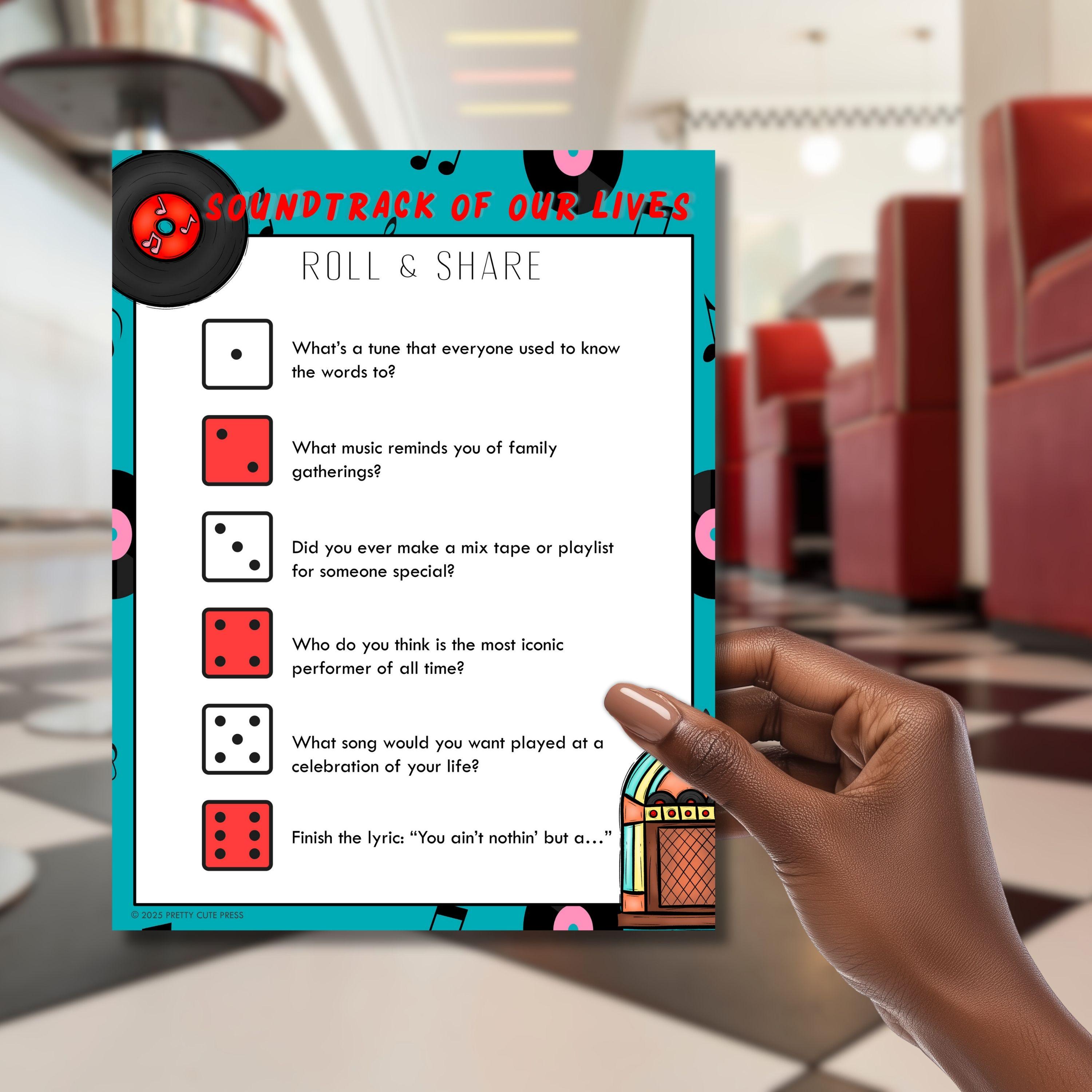 Senior Reminiscing Talk Dice Game Bundle, Roll and Share Group Activity ...