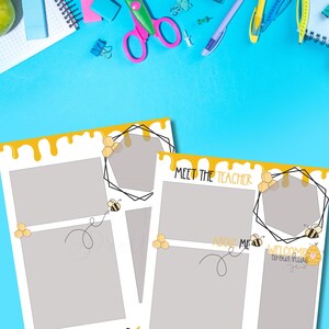 Meet the Teacher Newsletter, Honey Bee Themed Editable Template for ...