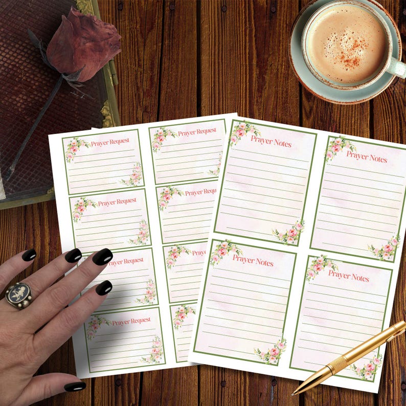 Prayer Request Cards Printable Encouragement Notes | Bloom & Believe ...