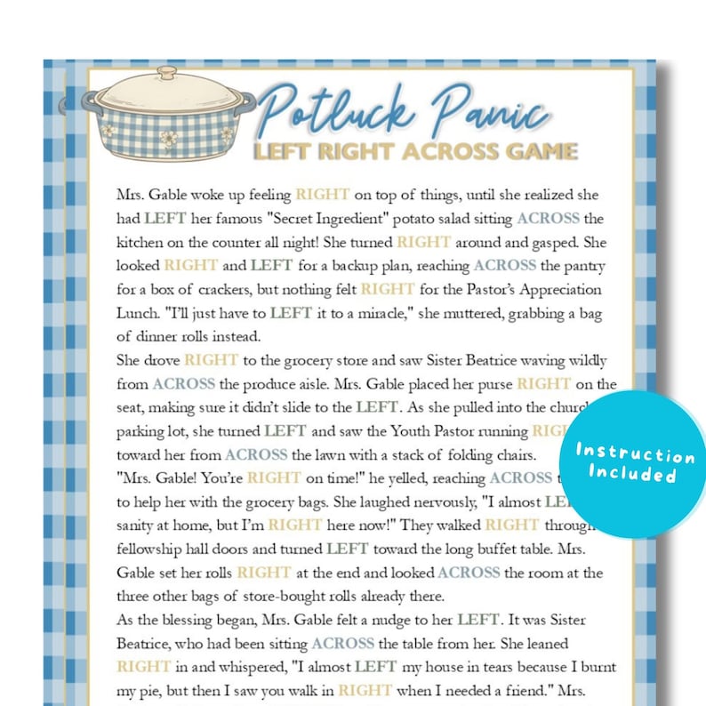 Church Potluck Games Printable Bundle, Ladies Tea Party Games for ...