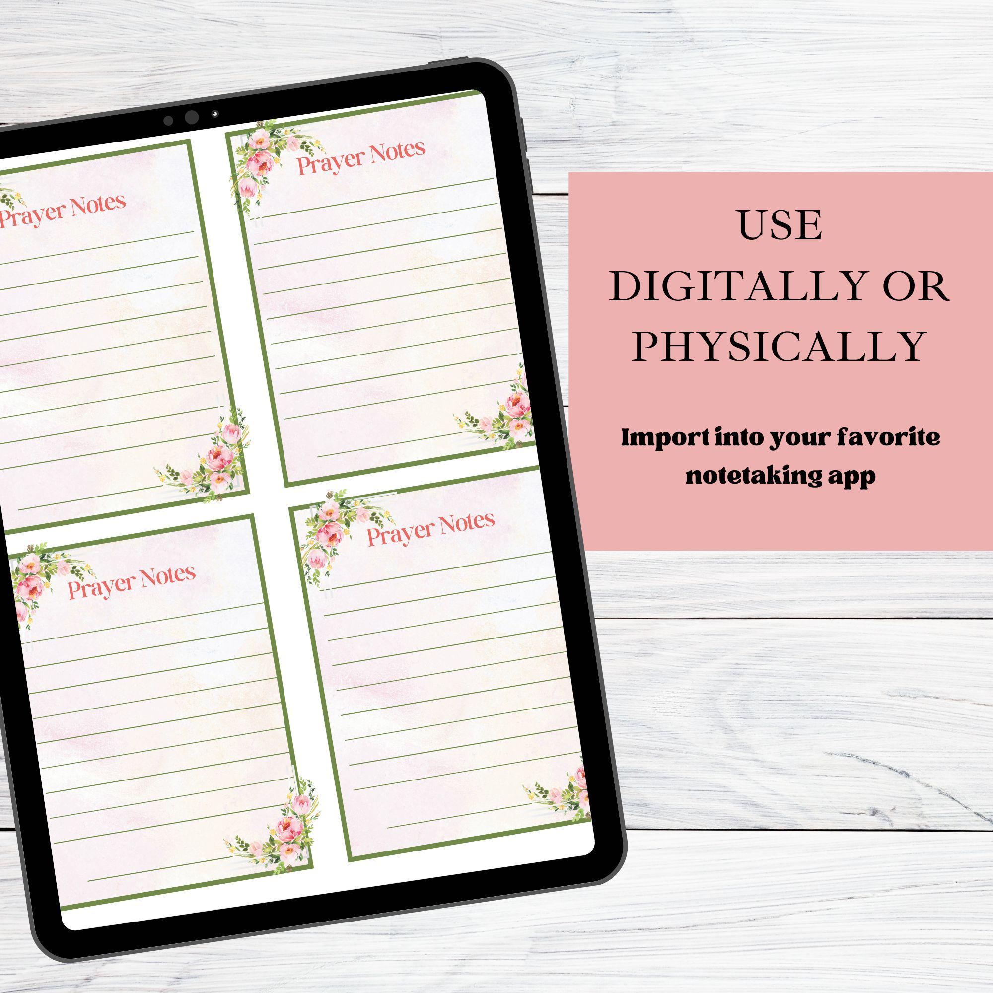 Prayer Request Cards Printable Encouragement Notes | Bloom & Believe ...