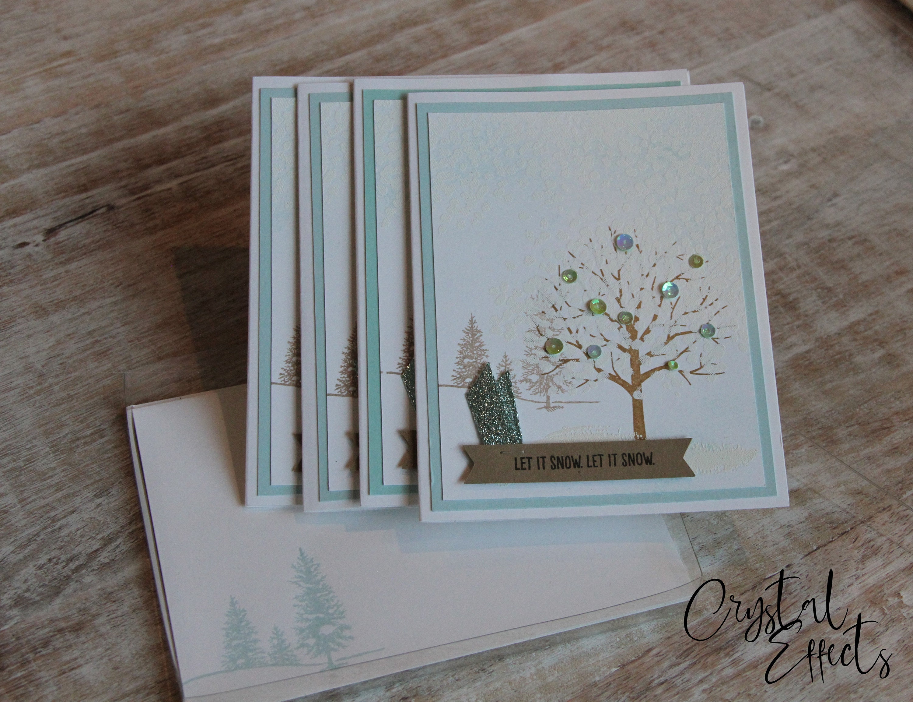 Stampin Up Handmade Cards stamped Card Kit Tree Card Sheltering Tree ...