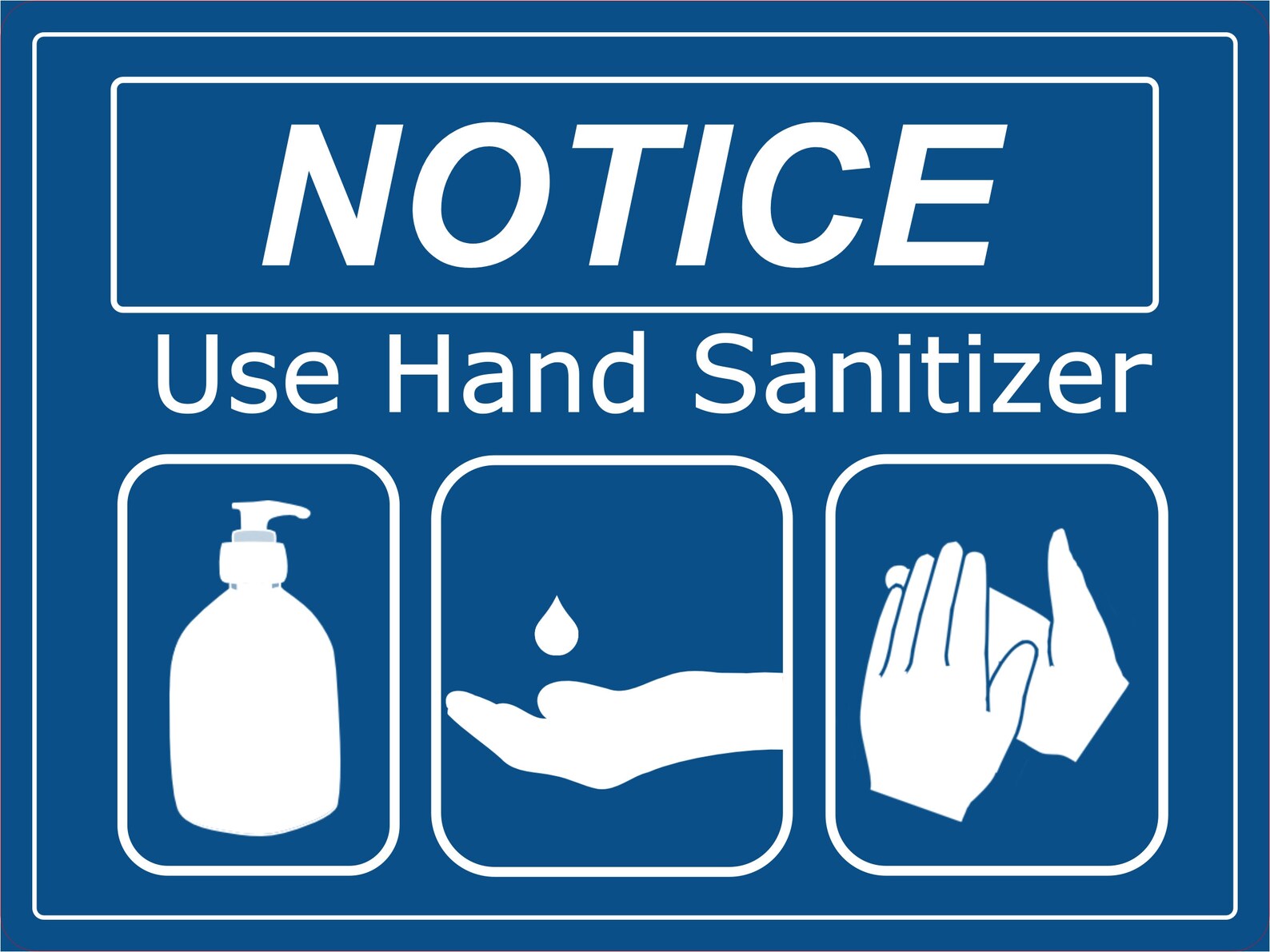 6 X 8in Notice Please Use Hand Sanitizer Sign Business Sign / | Etsy