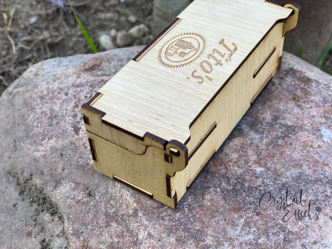 Wood Custom Tito's Shot Bottle Box GROOMSMEN GIFT, 21st Birthday Gift ...