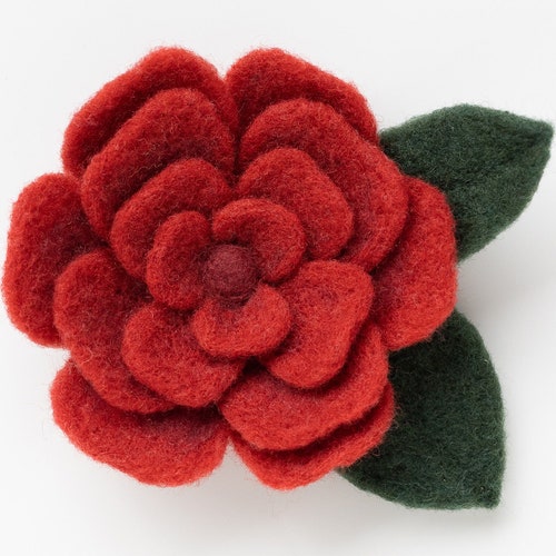 Pink Rose Mini Needle Felting Kit Beginner Friendly With - Etsy