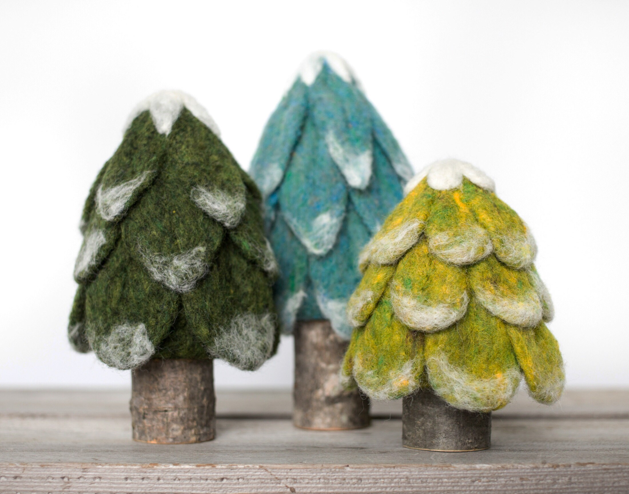 Evergreen Trees Needle Felting Kit Beginner Friendly | Etsy