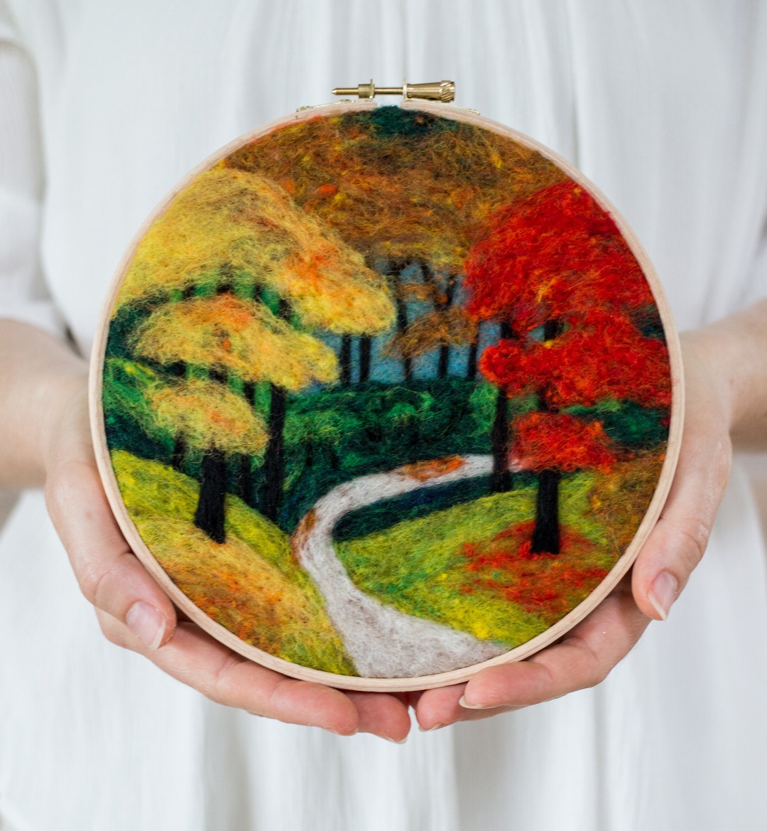 Fall Foliage Needle Felting Kit - Beginner Friendly - Includes Video ...