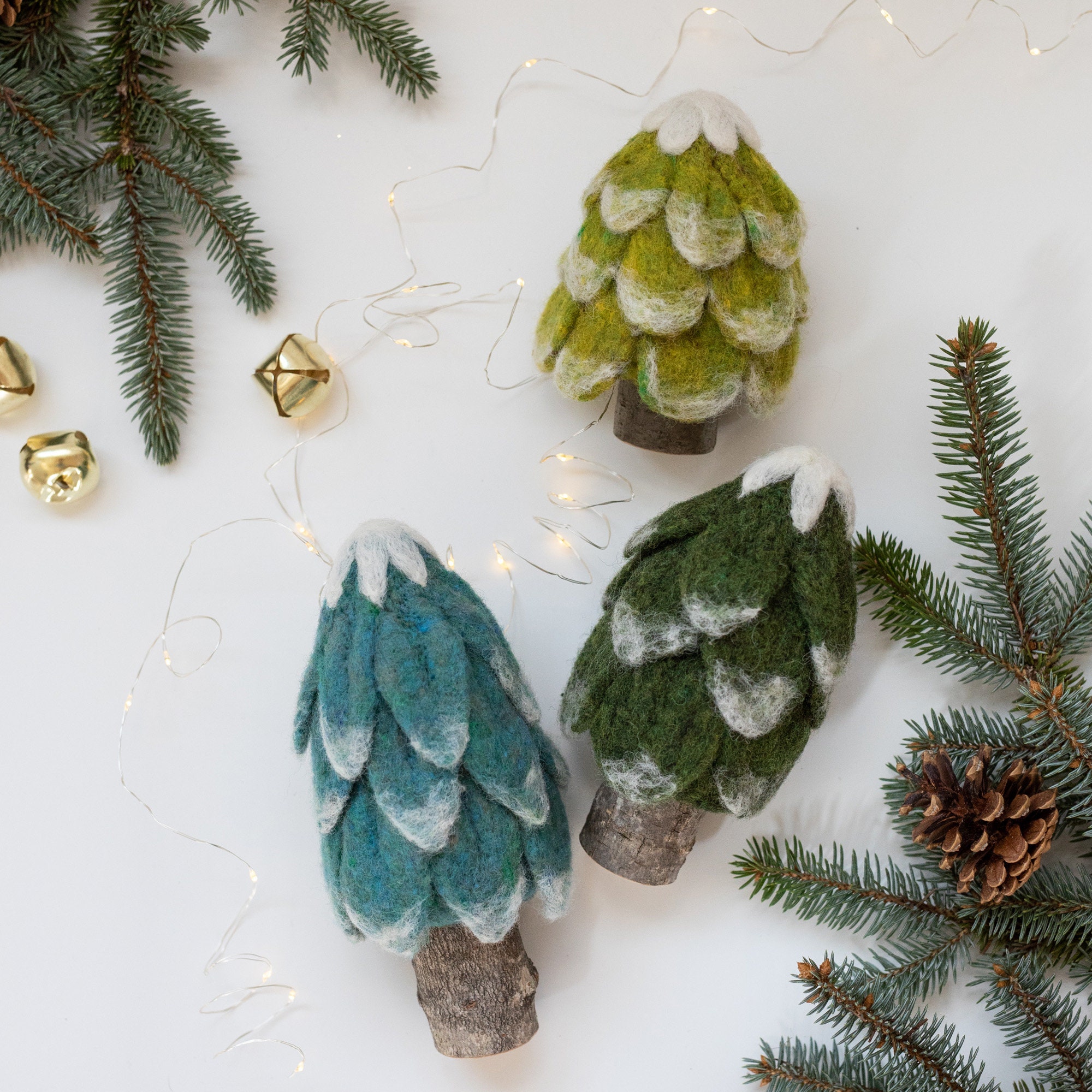 Evergreen Trees Needle Felting Kit - Beginner Friendly - Includes Video ...