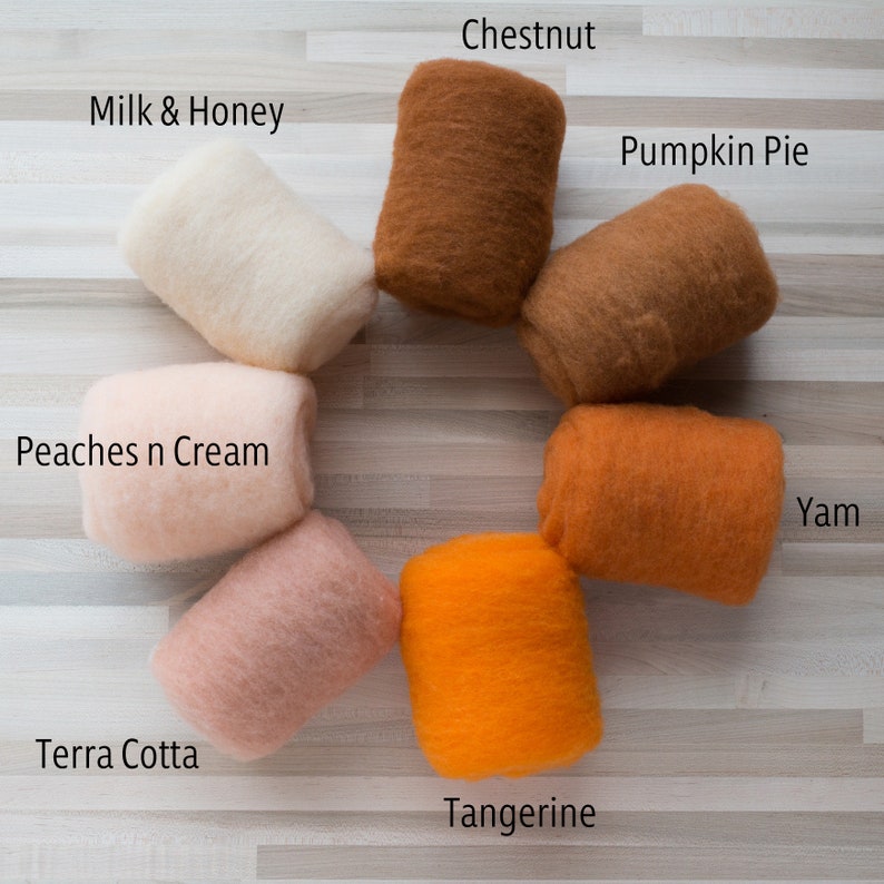 Needle Felting Wool Felter's Palette Oranges 1 Oz. - Etsy