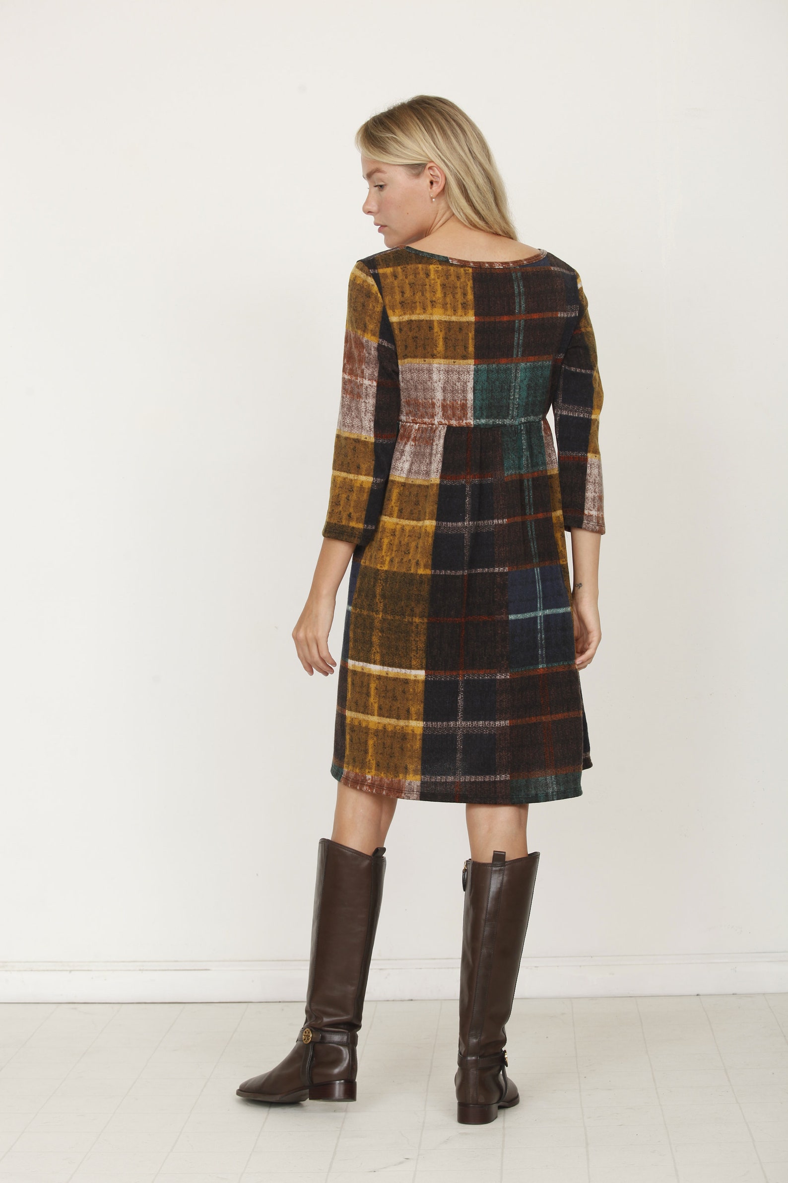 High Waist Window Pane Plaid - Etsy