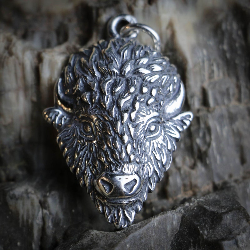 Bison Charm - Etsy