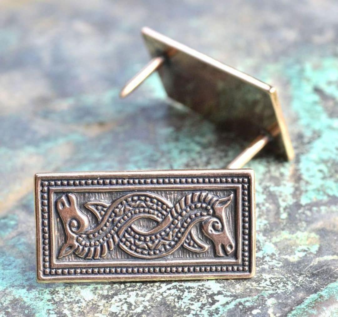Bronze Viking Belt Concho - Sleipnir Motif - Etsy