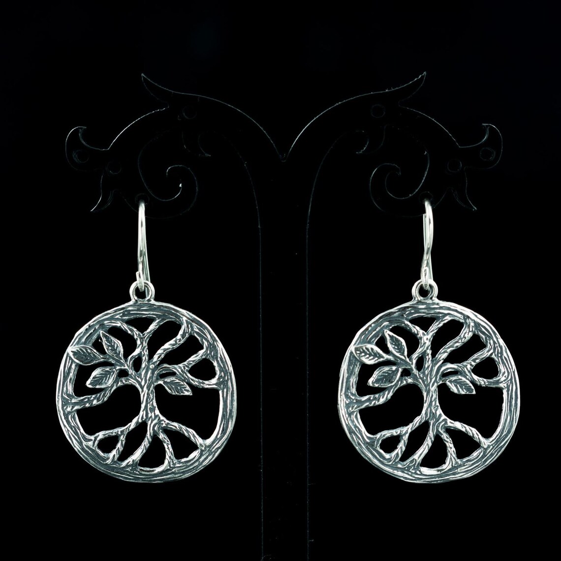 TREE of LIFE Arbor Vitae Earrings Streling Silver Jewel - Etsy