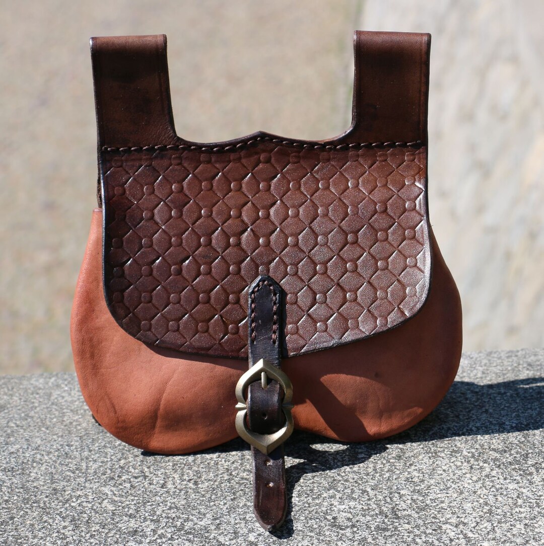 HUBERTUS Medieval LEATHER Belt BAG Pouch Middle Ages Sca - Etsy