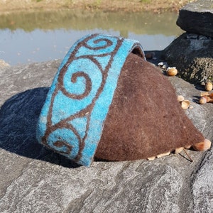 HAND CRAFTED TRADITIONAL 100% Woollen Winter Cap Hat Beanie Decorated ...