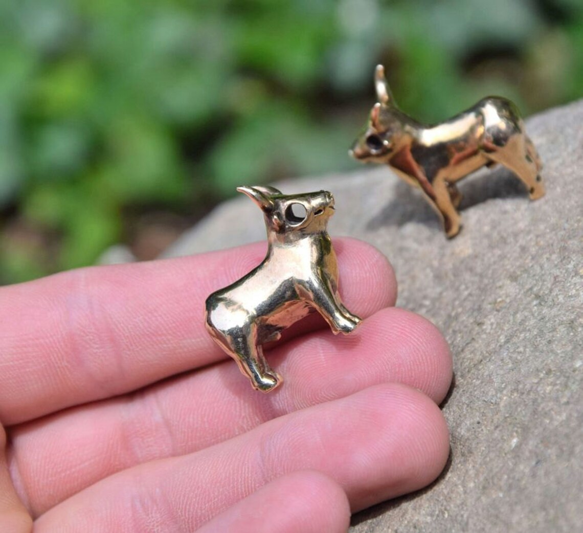 Celtic Bull From Moravia Cave Figure Bronze Age Archaeology | Etsy