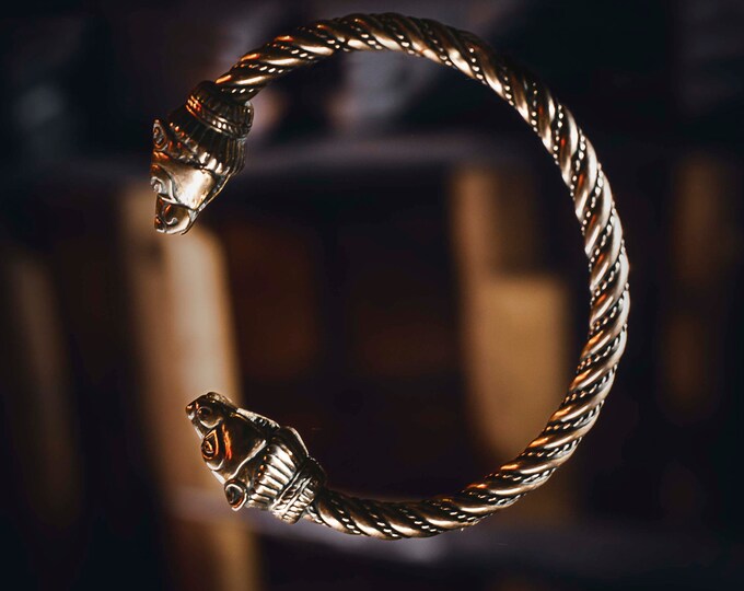 BERSERKER BEAR Bronze Bracelet Viking Jewellery Grizzly Pagan Norse ...