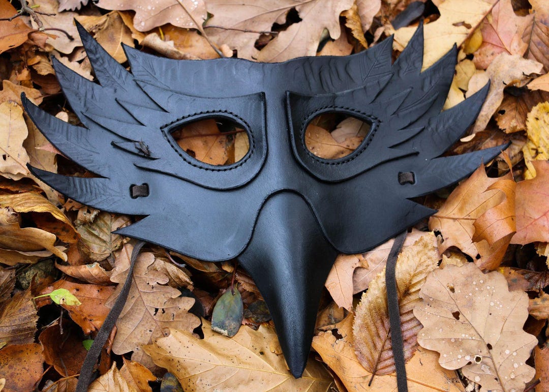 Corvus Leather Mask - Etsy