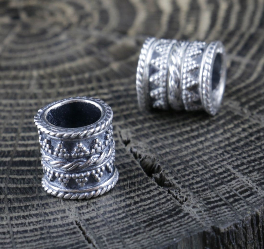 VIKING Beard Ring Bead Pagan Jewelry Jewellery Norse Vikings Moustache ...