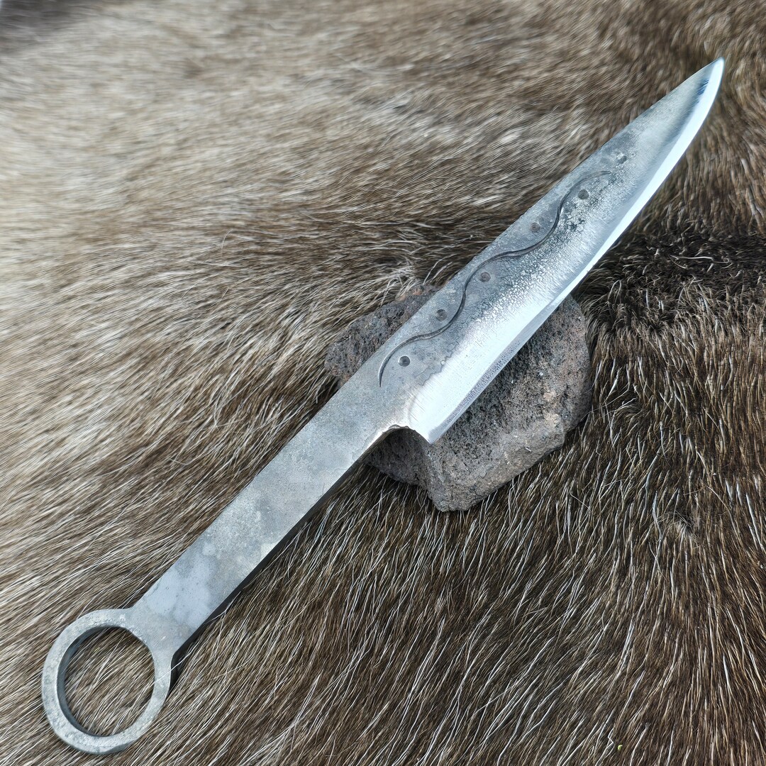 Hand-forged Celtic Knife, Spring Steel - Etsy