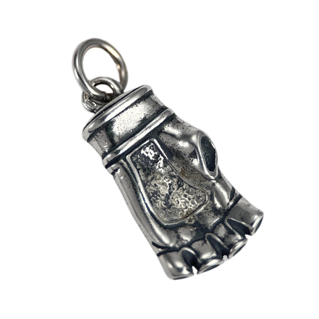 Sterling Silver MMA Gloves Pendant - Etsy
