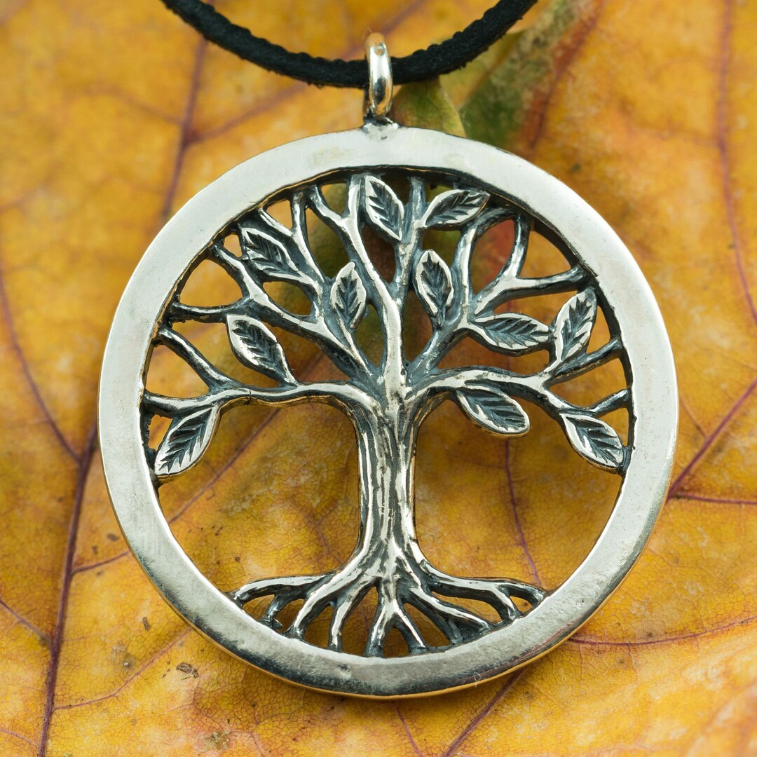 CELTIC TREE of Life Arbor Vitae SILVER Necklace Vikings Viking Trees ...