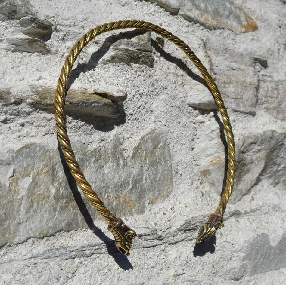 DREKI Norse Viking DRAGON TORQUES Torc Necklace Pagan Jewelry - Etsy