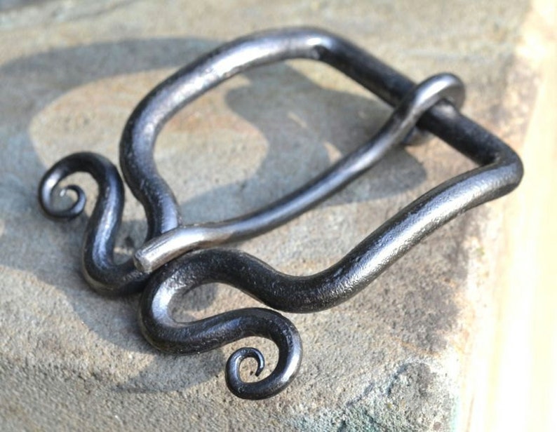 Steel Hand Forged Belt Buckle - Etsy