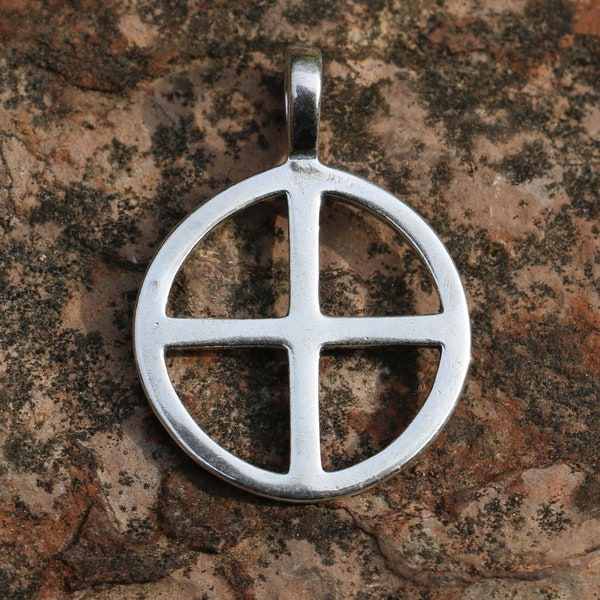 Solar Cross Pendant - Etsy