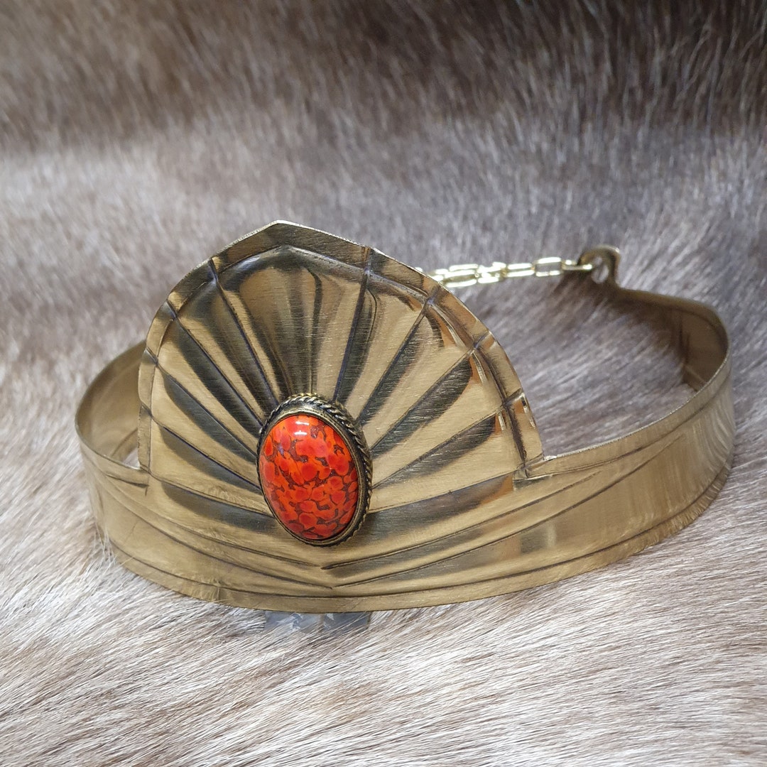 ANCIENT CROWN With Glass Brass Rome Roman Greek Greece Diademe Tiara ...