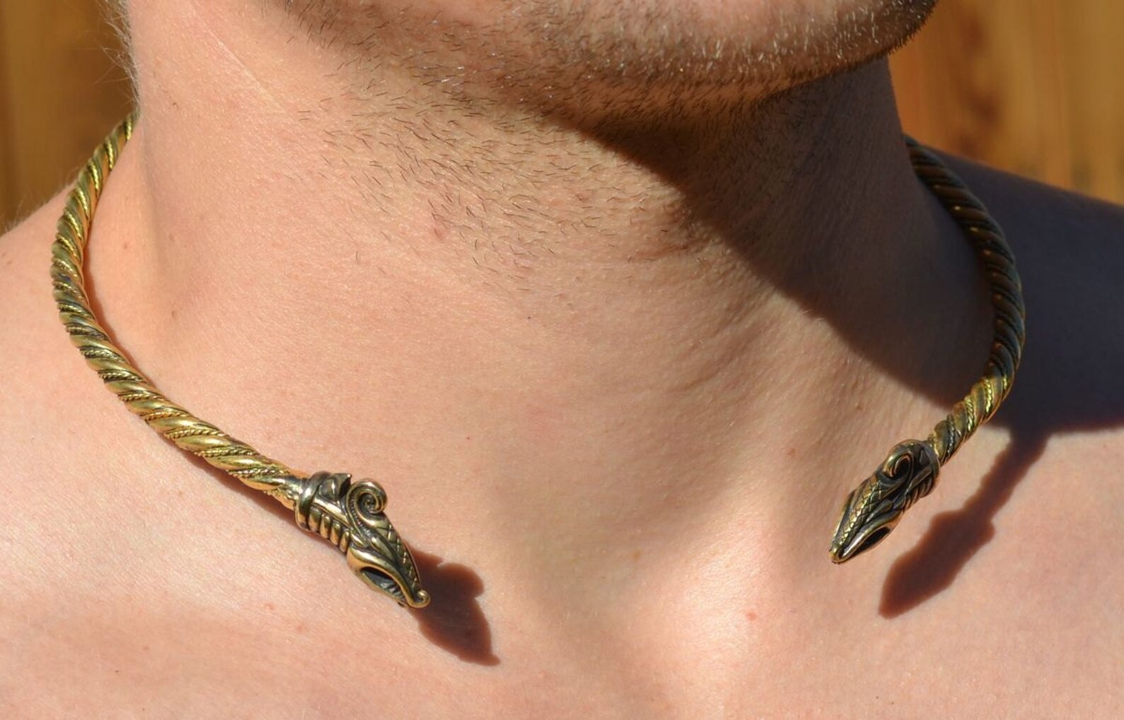 DREKI Norse Viking DRAGON TORQUES Torc Necklace Pagan Jewelry - Etsy