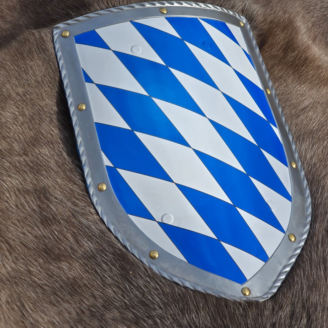 BAVARIA, MEDIEVAL SHIELD - Metal, Handmade - Etsy