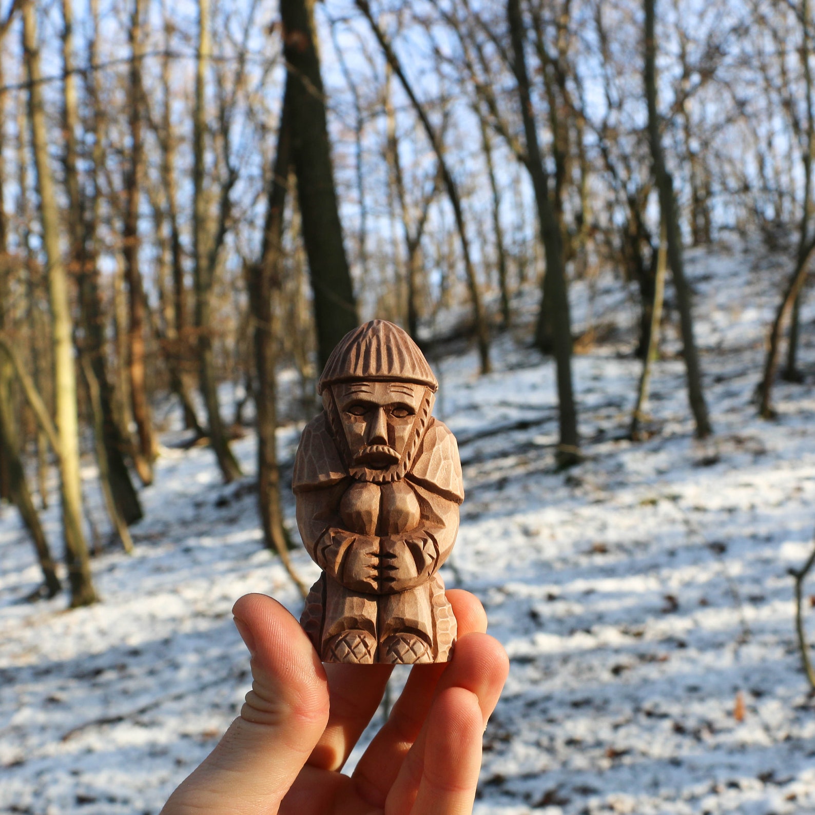 DOMOVOI Hand Carved Statue Domovik Slavic House Spirit - Etsy