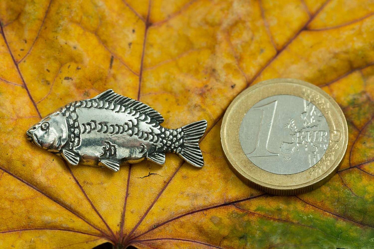 CARP Sterling SILVER Pendant Necklace Ag Fish Fishing Jewelry | Etsy