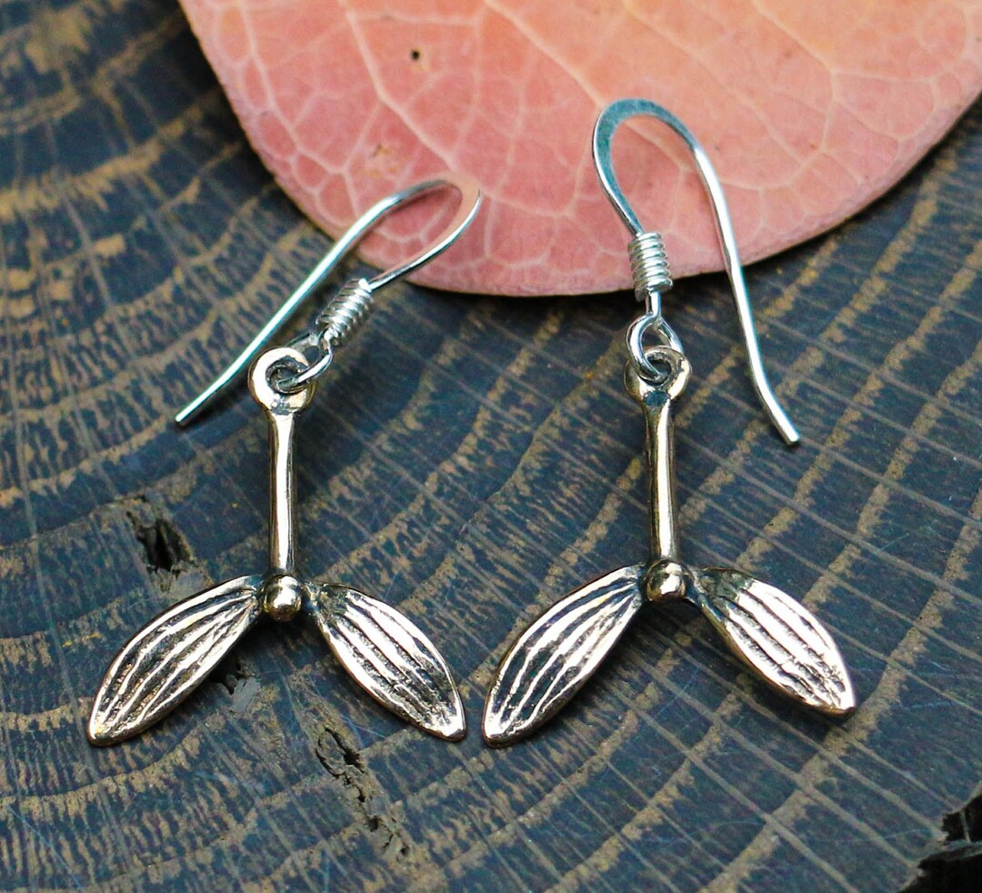 Druid Mistletoe Earrings Bronze Pagan Jewelry Jewellery Irish Celtic ...