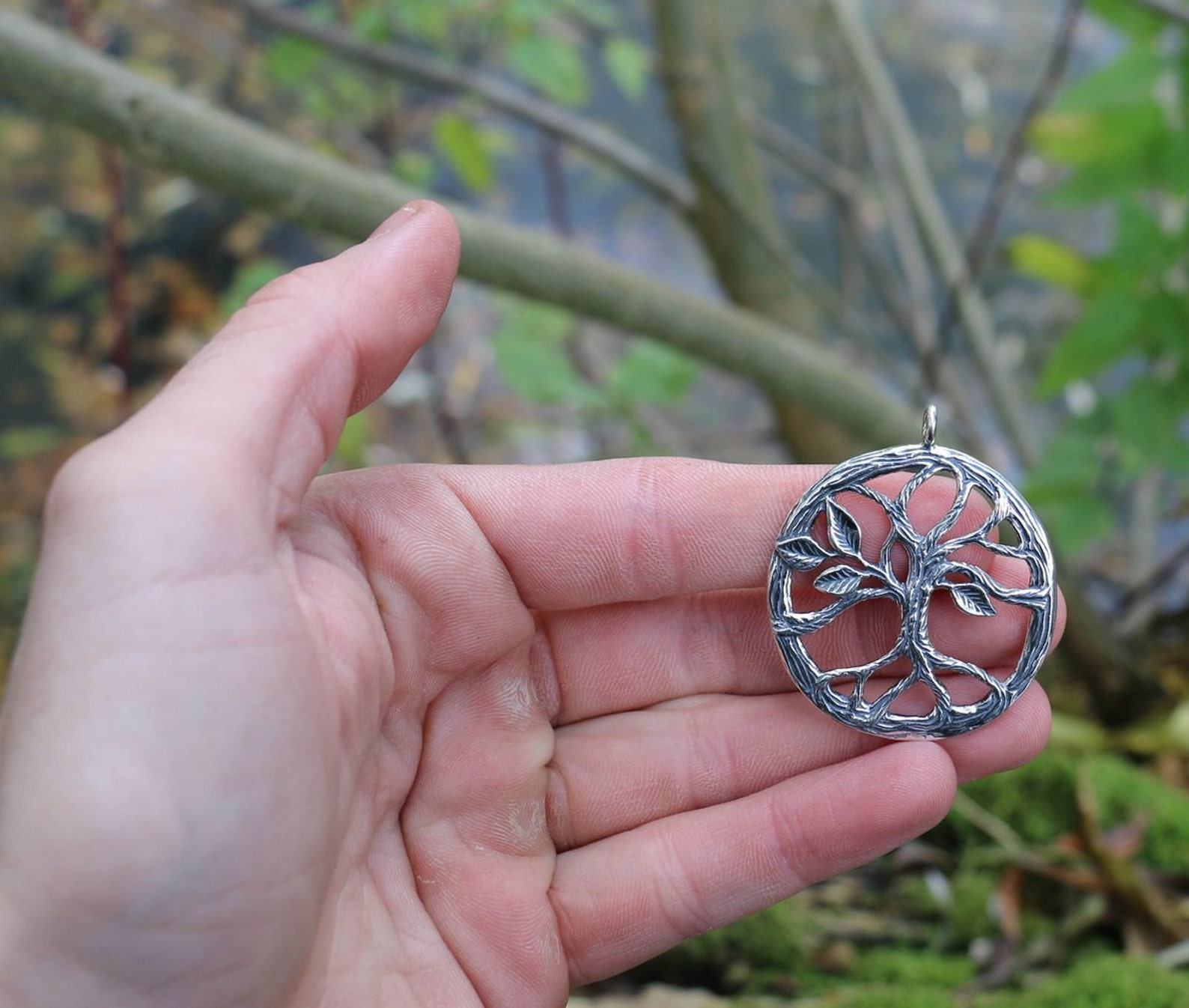 YGGDRASIL Viking Tree of Life Arbor Vitae SILVER Necklace | Etsy