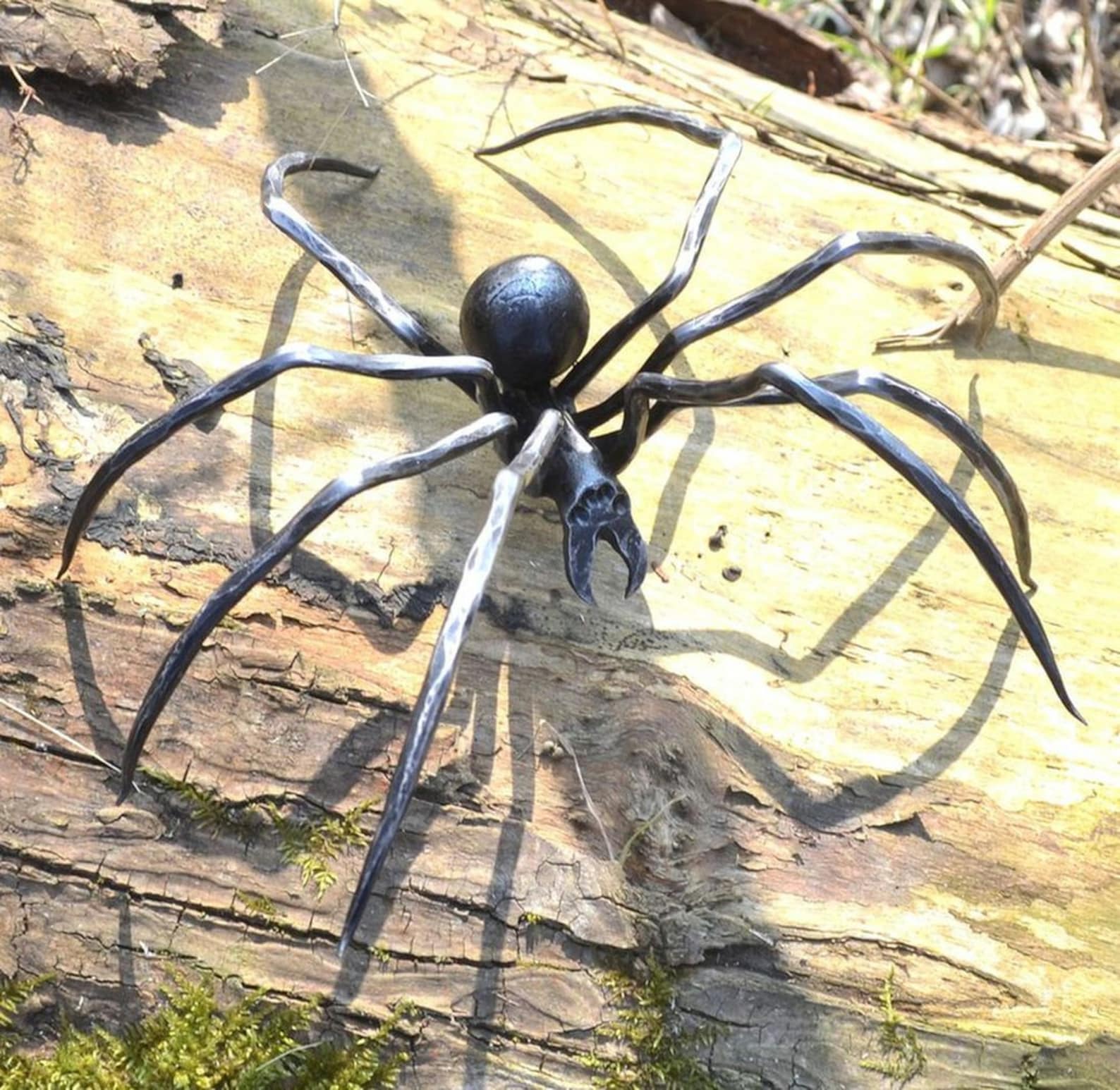 BLACK WIDOW Hand Forged Steel SPIDER Figure Statue Animal - Etsy